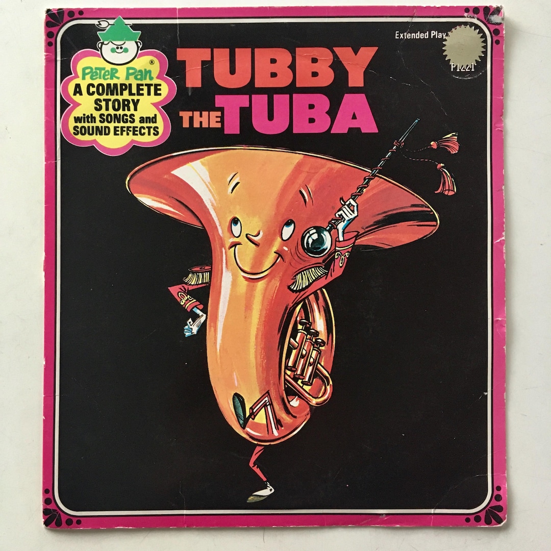 Tubby the Tuba 7' Vinyl Record, Peter Pan Records - 1221, Original ...