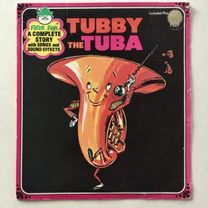Tubby the Tuba 7' Vinyl Record, Peter Pan Records - 1221, Original ...