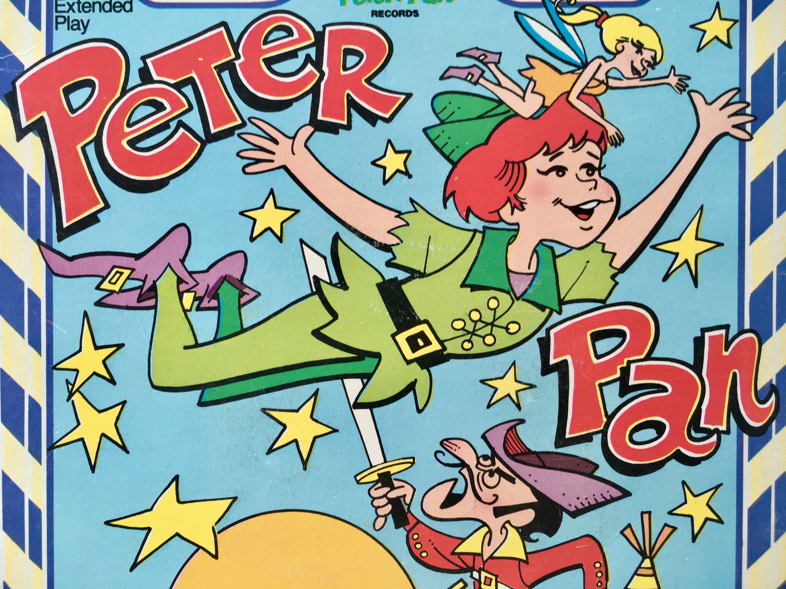 Peter Pan 7' Vinyl Record Peter Pan Records 1409 1973 - Etsy