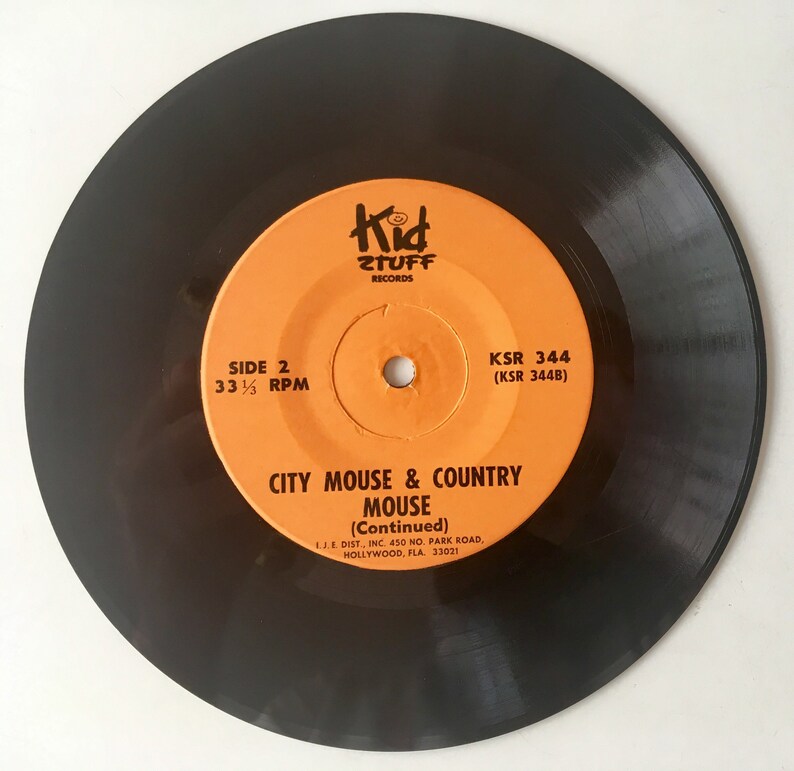 The Story of City Mouse Country Mouse 7' Vinyl Record / | Etsy