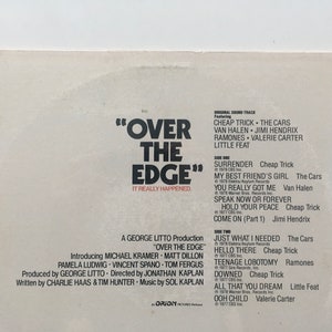 Over the Edge (original Sound Track) SEALED LP Vinyl Record Album ...
