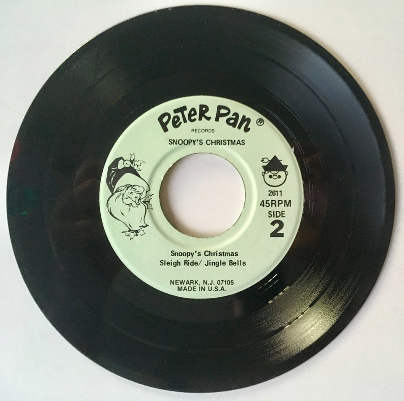 Snoopy's Christmas 7' Vinyl Record Peter Pan Records - Etsy