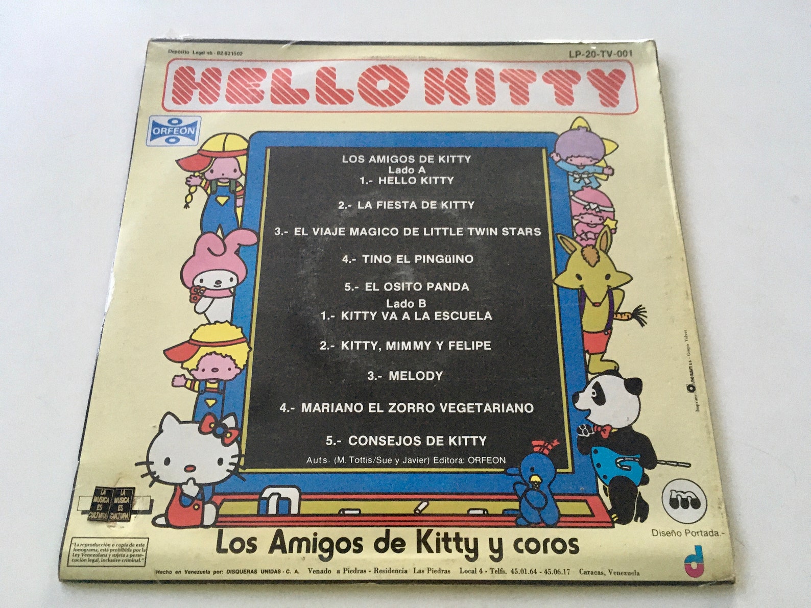 Hello Kitty: Los Amigos De Kitty Y Coros SEALED LP Vinyl Record Album ...