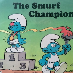 The Smurf Champion SEALED 7' Vinyl Record / Book, Starland Music - PTV ...