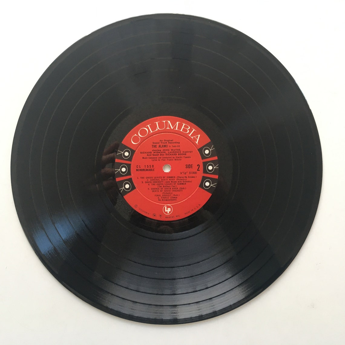 The Alamo Soundtrack LP Vinyl Record Album Columbia CL - Etsy