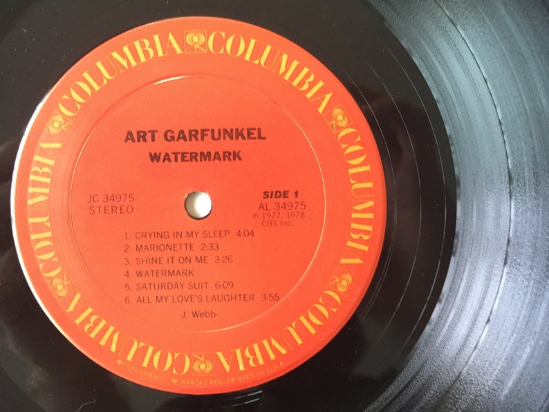 Art Garfunkel Watermark LP Vinyl Record Album Columbia-jc | Etsy