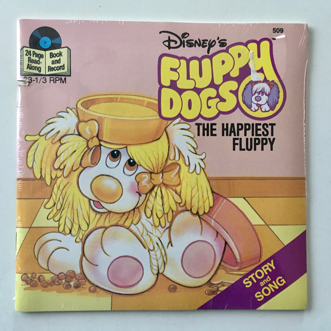 Fluppy Dogs: the Happiest Fluppy SEALED 7' Vinyl Record / Book, Disney ...