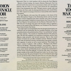 Mormon Tabernacle Choir / the Vocal Majority – Voices in Harmony LP Vinyl Record Album, CBS - FM ...