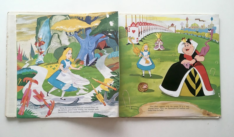 Alice in Wonderland LP Vinyl Record Album Disneyland 3909 - Etsy