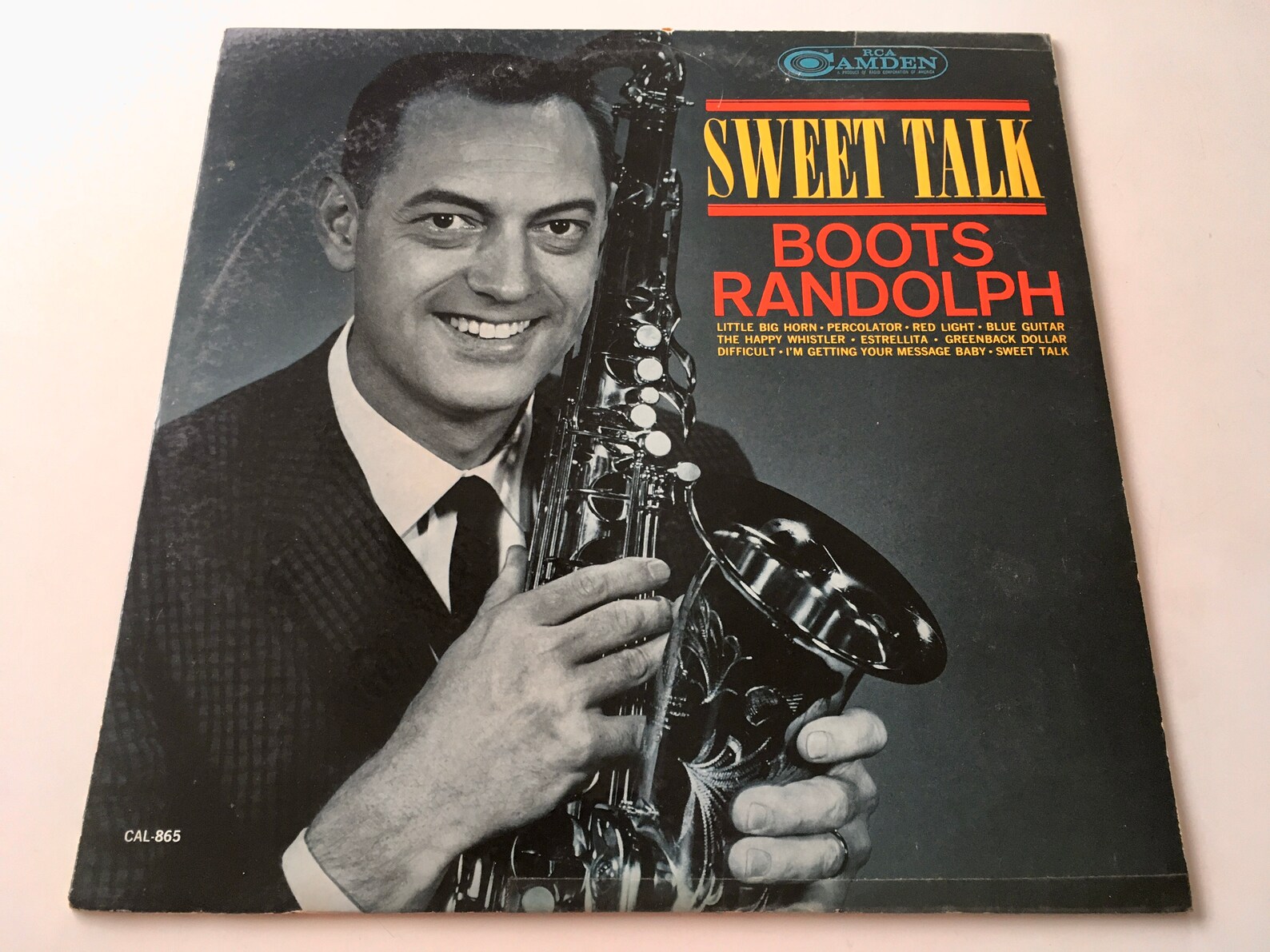 Boots Randolph - Sweet Talk LP Vinyl Record Album, RCA Camden - CAL 865 ...