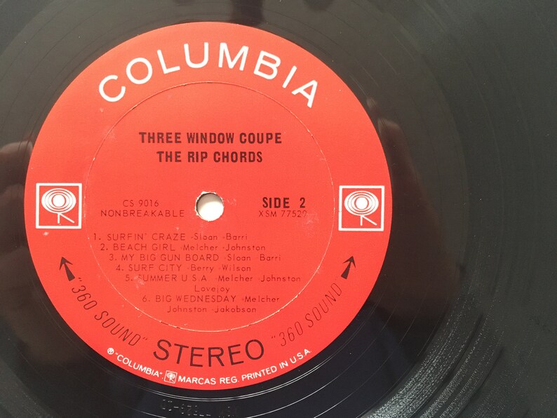The Rip Chords Three Window Coupe LP Vinyl Record Album - Etsy
