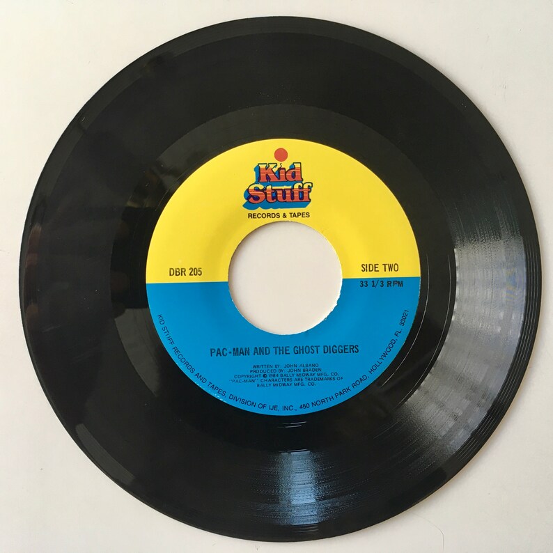 Pac-man and the Ghost Diggers 7' Vinyl Record / Book, Kid Stuff - DBR ...