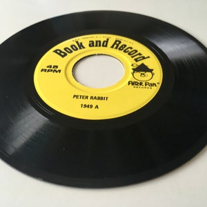 Peter Rabbit 7' Vinyl Record / Book, Peter Pan Records-1949 Children's ...