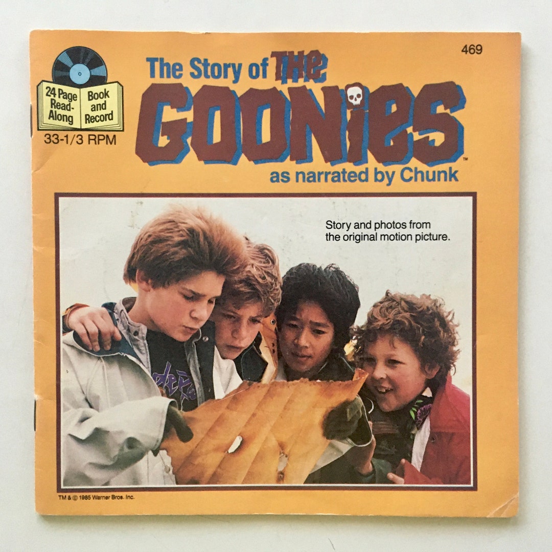 The Goonies (the Story Of) 7' Vinyl Record / 24 Page Book, Buena Vista ...