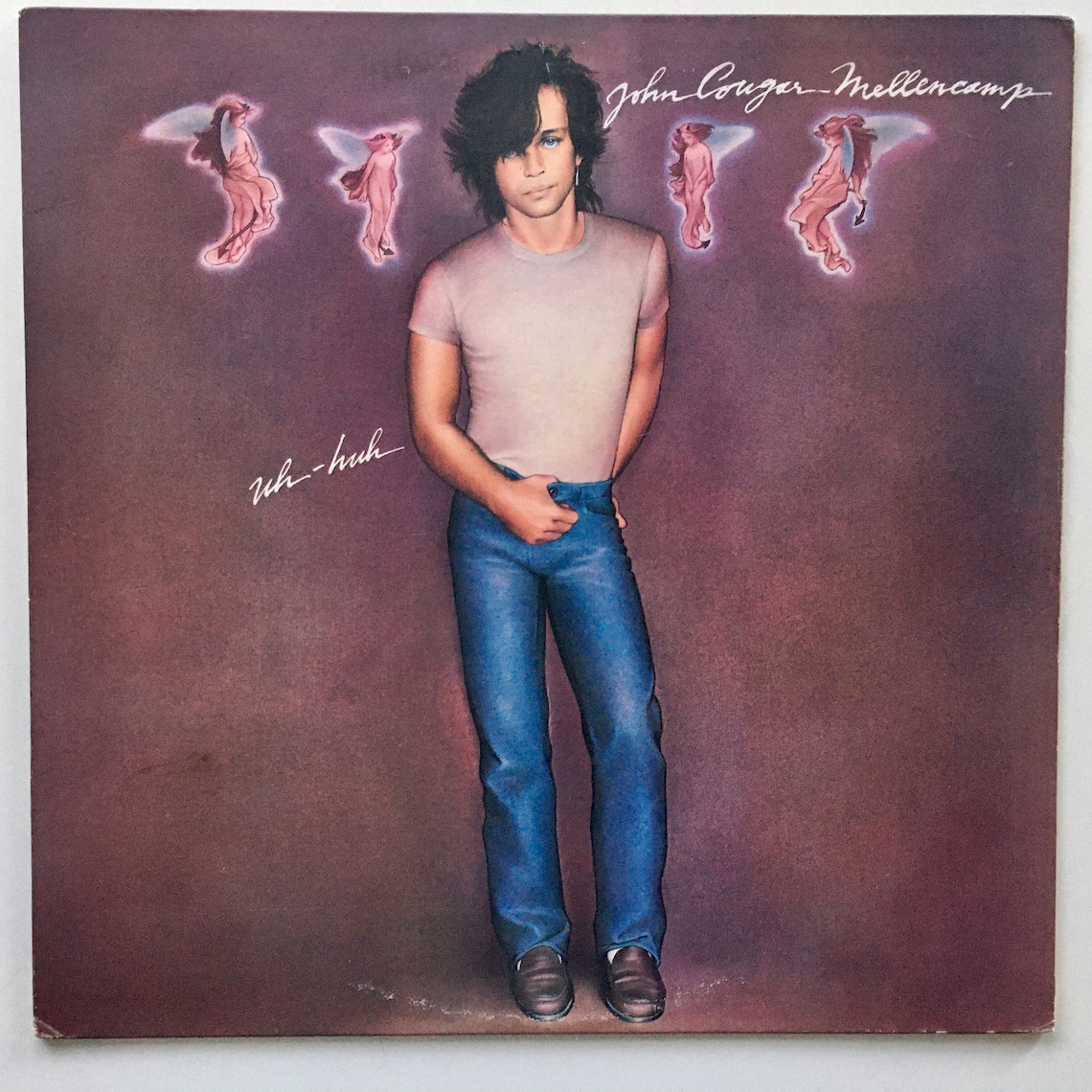 John Cougar Mellencamp Uh-huh LP Vinyl Record Album Riva | Etsy
