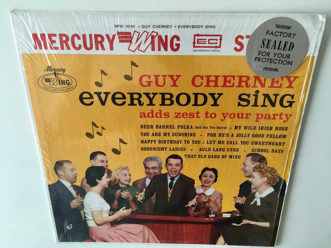 Guy Cherney - Everybody Sing LP Vinyl Record Album, Mercury Wing - SRW ...