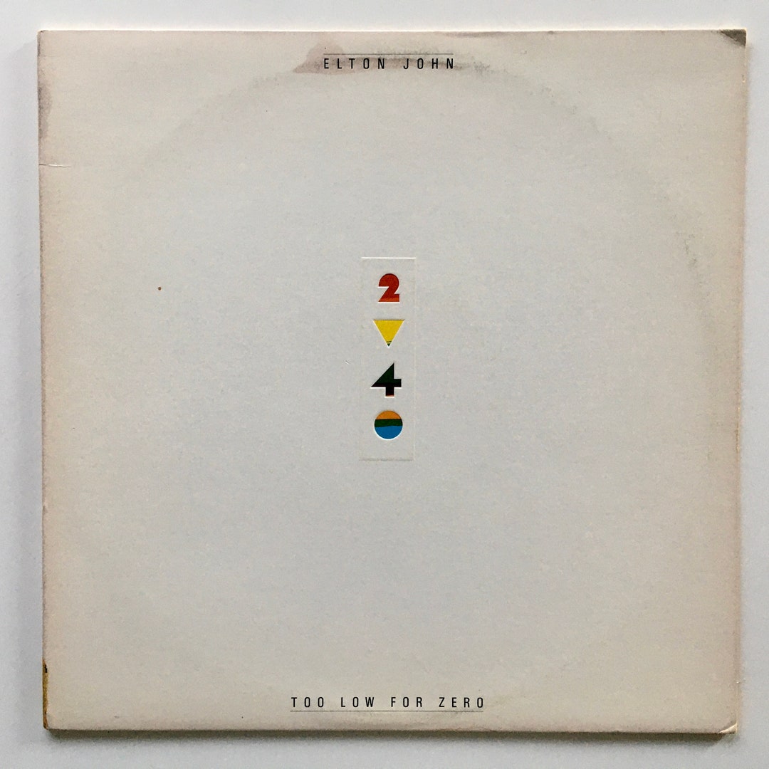 Elton John - Too Low for Zero LP Vinyl Record Album, Geffen Records ...
