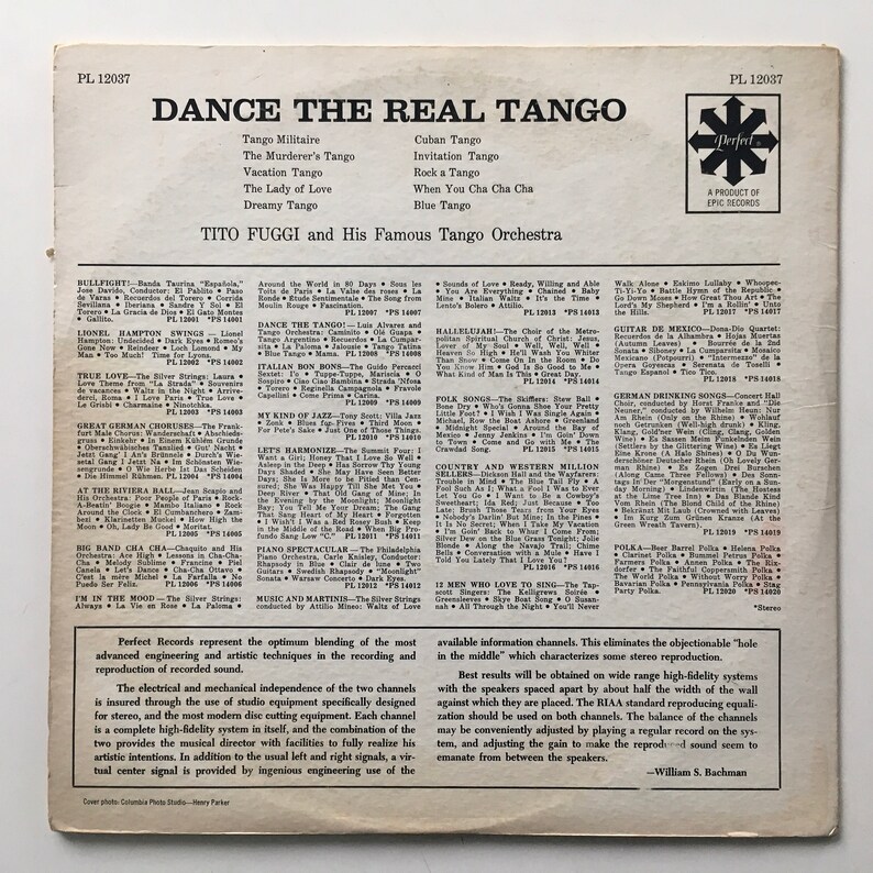 Tito Fuggi and His Famous Tango Orchestra Dance the Real - Etsy