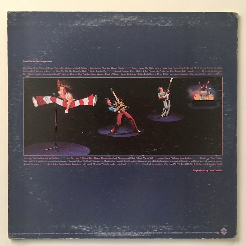 Van Halen - Van Halen II LP Vinyl Record Album, Warner Bros. Records-hs ...