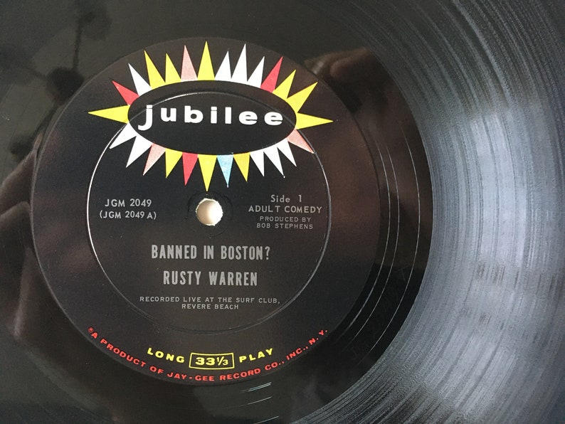 Rusty Warren Banned In Boston LP Vinyl Record Jubilee | Etsy