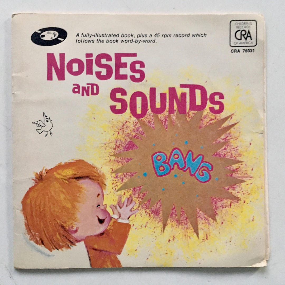 Noises and Sounds 7' Vinyl Record and Book Set, Children's Records of ...