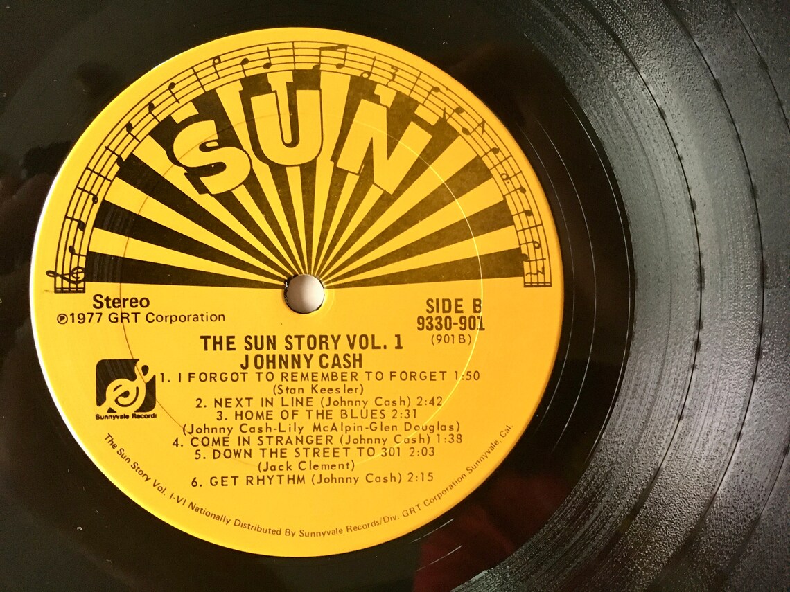 Johnny Cash the Sun Story Vol.1 LP Vinyl Record Album Sun | Etsy
