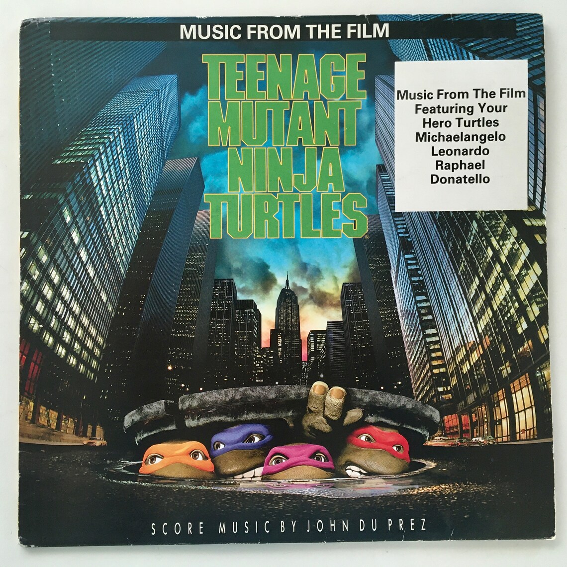 Teenage Mutant Ninja Turtles music From the Film LP Vinyl | Etsy