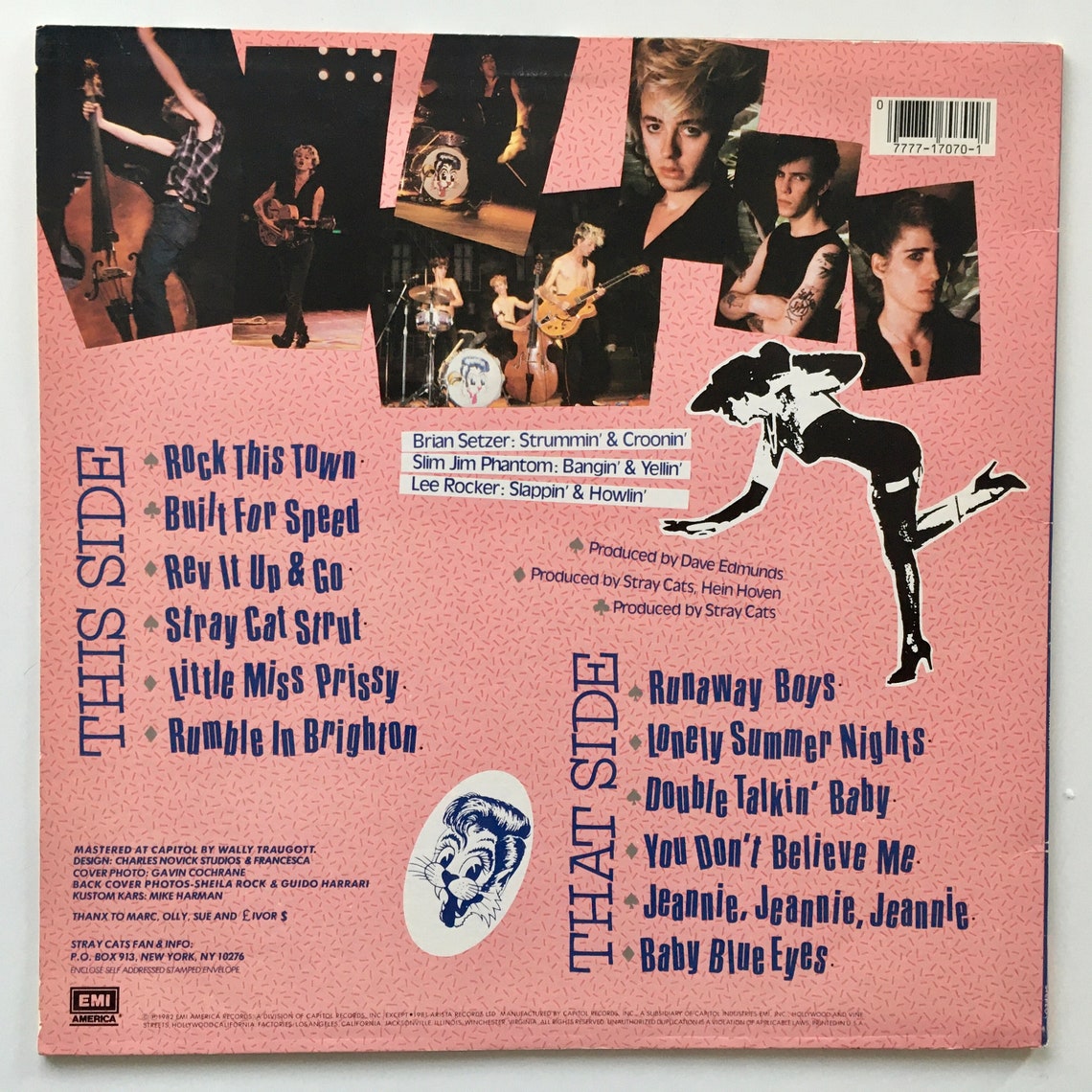 Stray Cats built for Speed LP Vinyl Record Album EMI America - Etsy