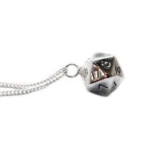 Sterling Silver 20 Sided Solid Dice (icosahedron) Pendant. - Etsy