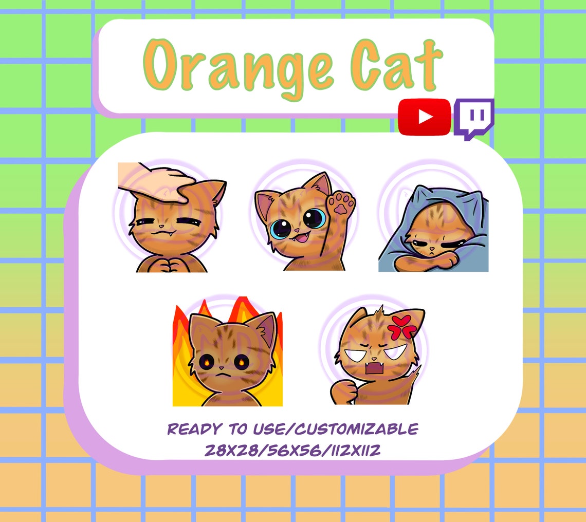 Custom Emotes / Cats / Twitch / Discord / Youtube / Commision ...