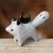 Made to Order Fox Moon Totem, Clay Fox Figure, Handmade Fox Figurine ...