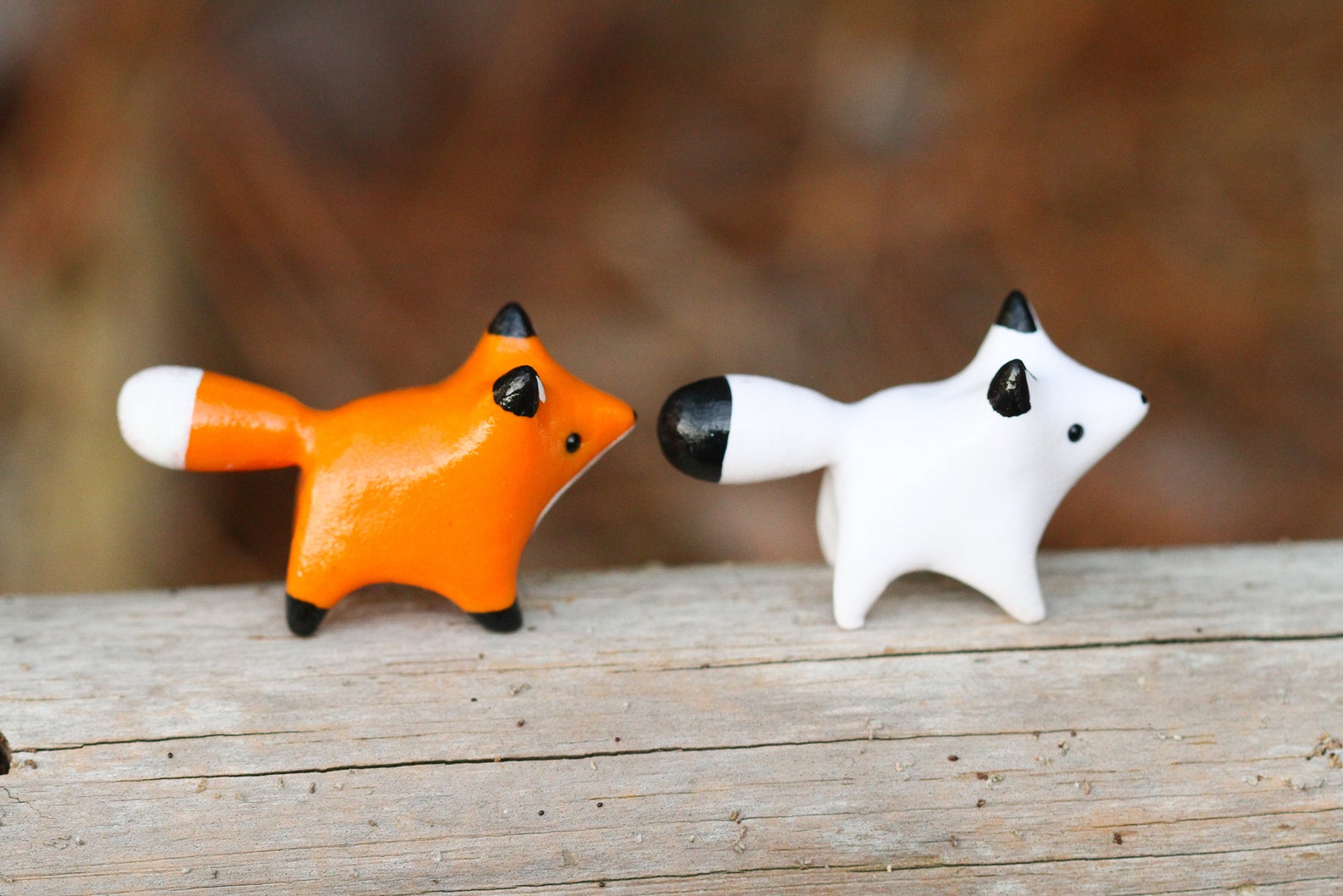 Made to Order Standing Fox Totem Red Fox Figure Arctic Fox - Etsy