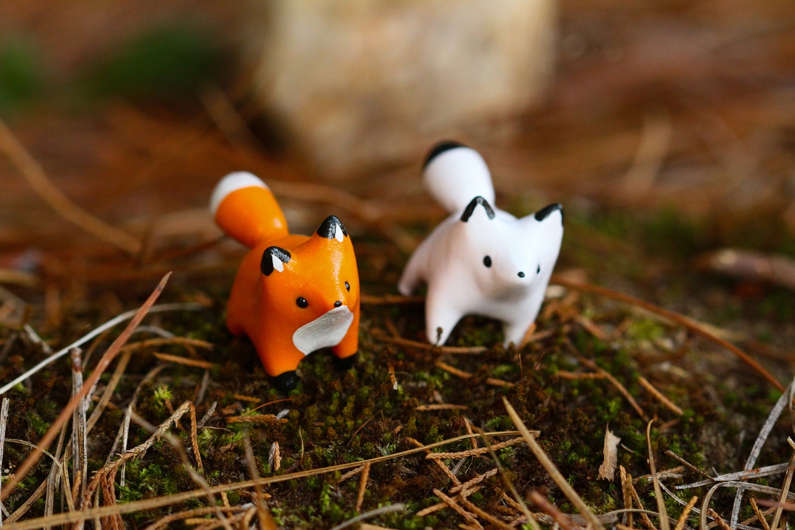 Made to Order Standing Fox Totem Red Fox Figure Arctic Fox - Etsy