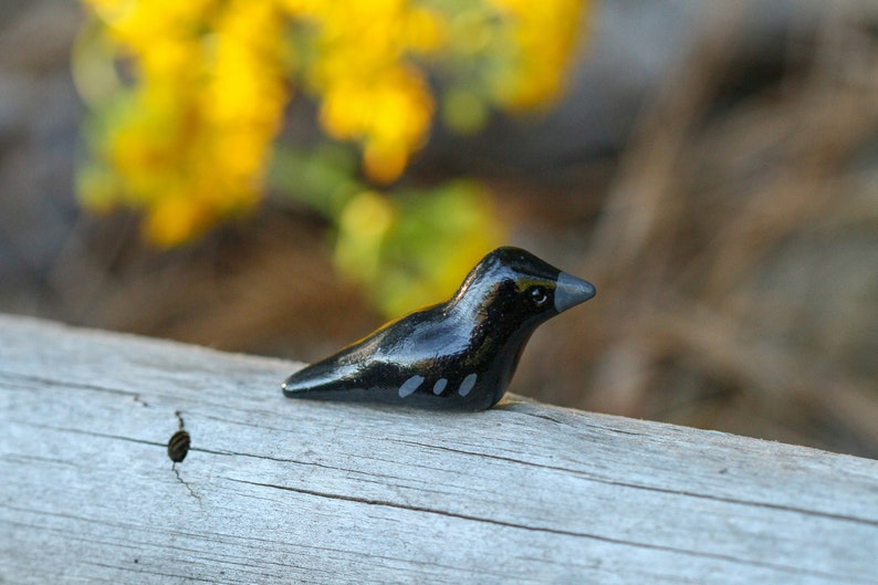 Made to Order Crow Totem Raven Clay Figurine Crow Sculpture - Etsy