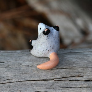 Made to Order Sitting Opossum Totem, Clay Opossum Figure, Handmade ...