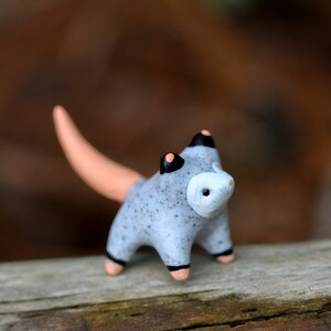 Made to Order Standing Opossum Totem, Clay Opossum Figure, Handmade ...