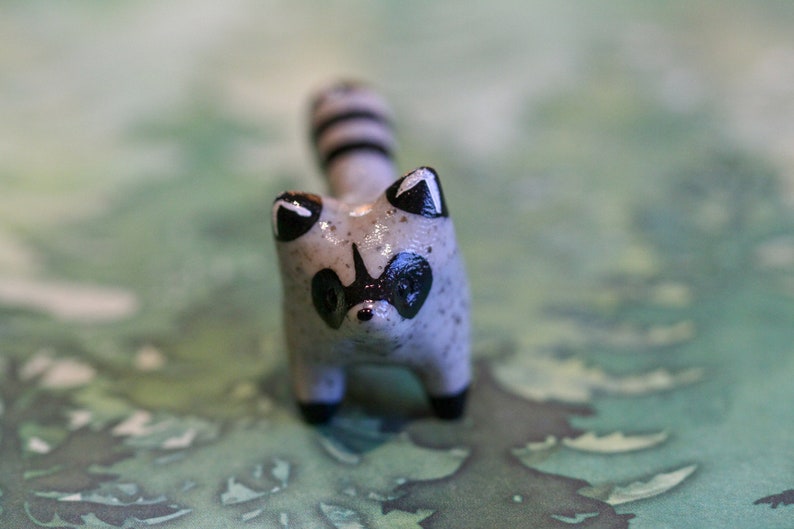 Made to Order Standing Raccoon Totem Clay Raccoon Figure - Etsy