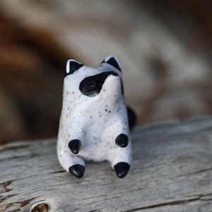 Made to Order Sitting Raccoon Totem, Clay Raccoon Figure, Handmade ...