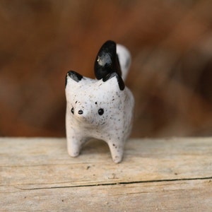Made to Order Fox Moon Totem, Clay Fox Figure, Handmade Fox Figurine ...
