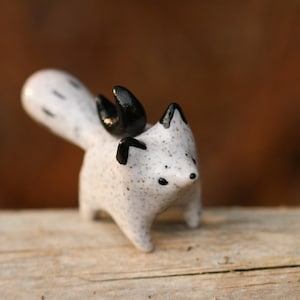 Made to Order Fox Moon Totem, Clay Fox Figure, Handmade Fox Figurine ...