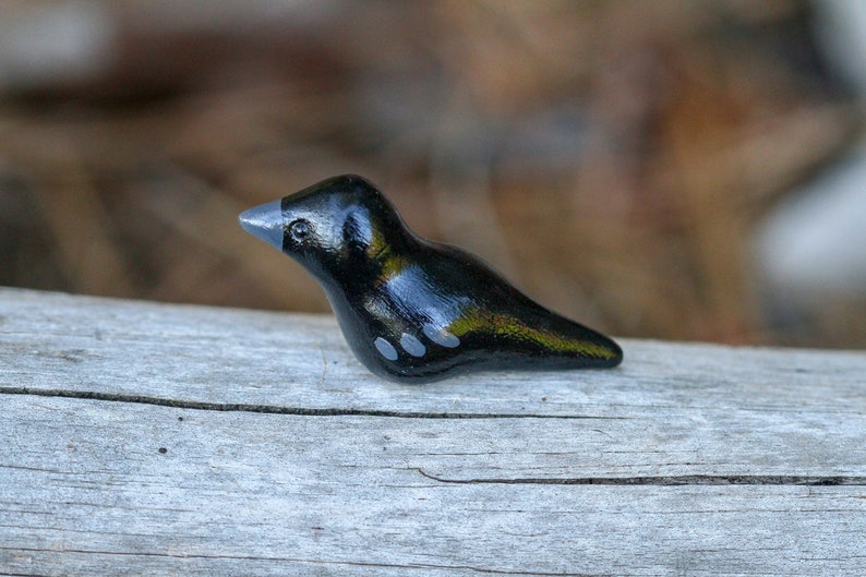 Made to Order Crow Totem Raven Clay Figurine Crow Sculpture - Etsy