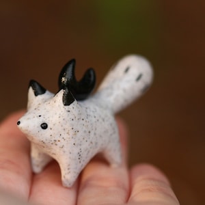 Made to Order Fox Moon Totem, Clay Fox Figure, Handmade Fox Figurine ...