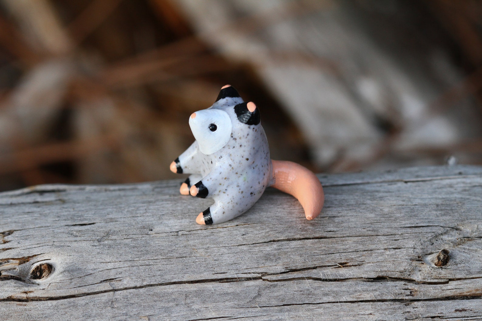 Made to Order Sitting Opossum Totem Clay Opossum Figure | Etsy
