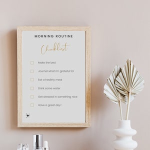 Printable Morning Routine, Morning Routine List, Morning Checklist ...
