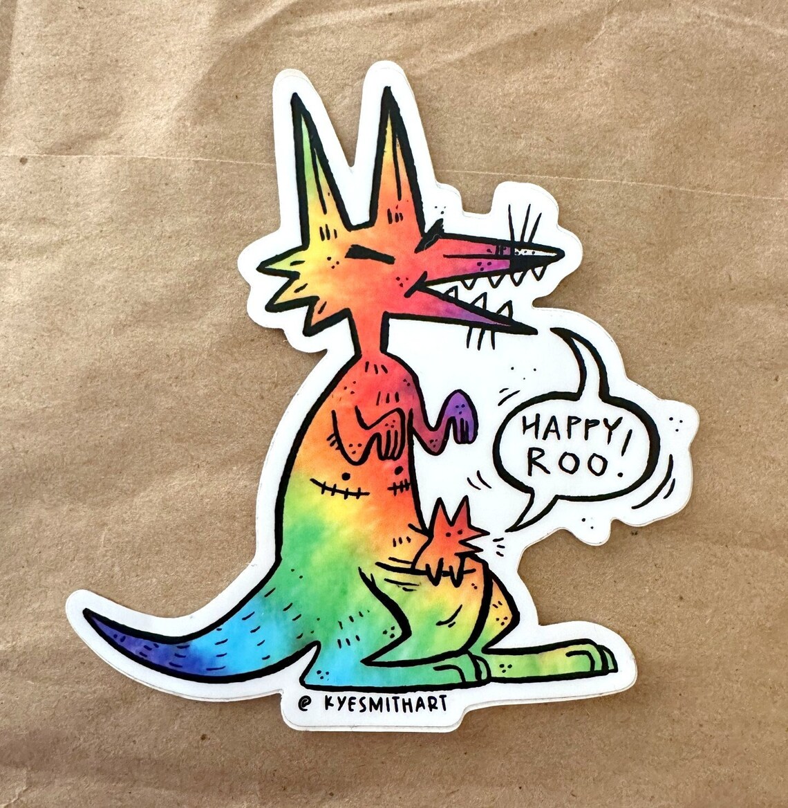 HAPPY ROO! - A Bonnaroo Sticker (bulk Available) - Etsy
