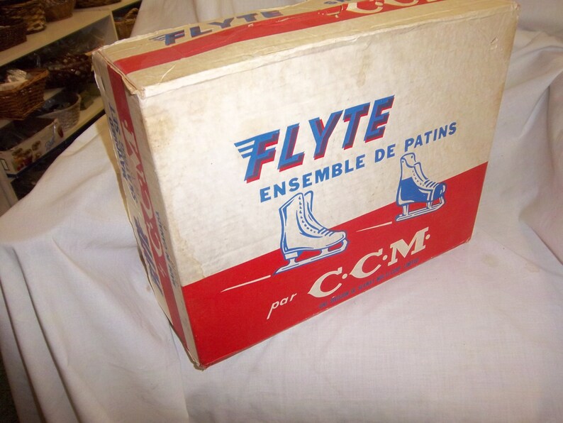 Free Shipping! CCM Figure Skate Hockey Skate Box Flyte Vintage Figure ...
