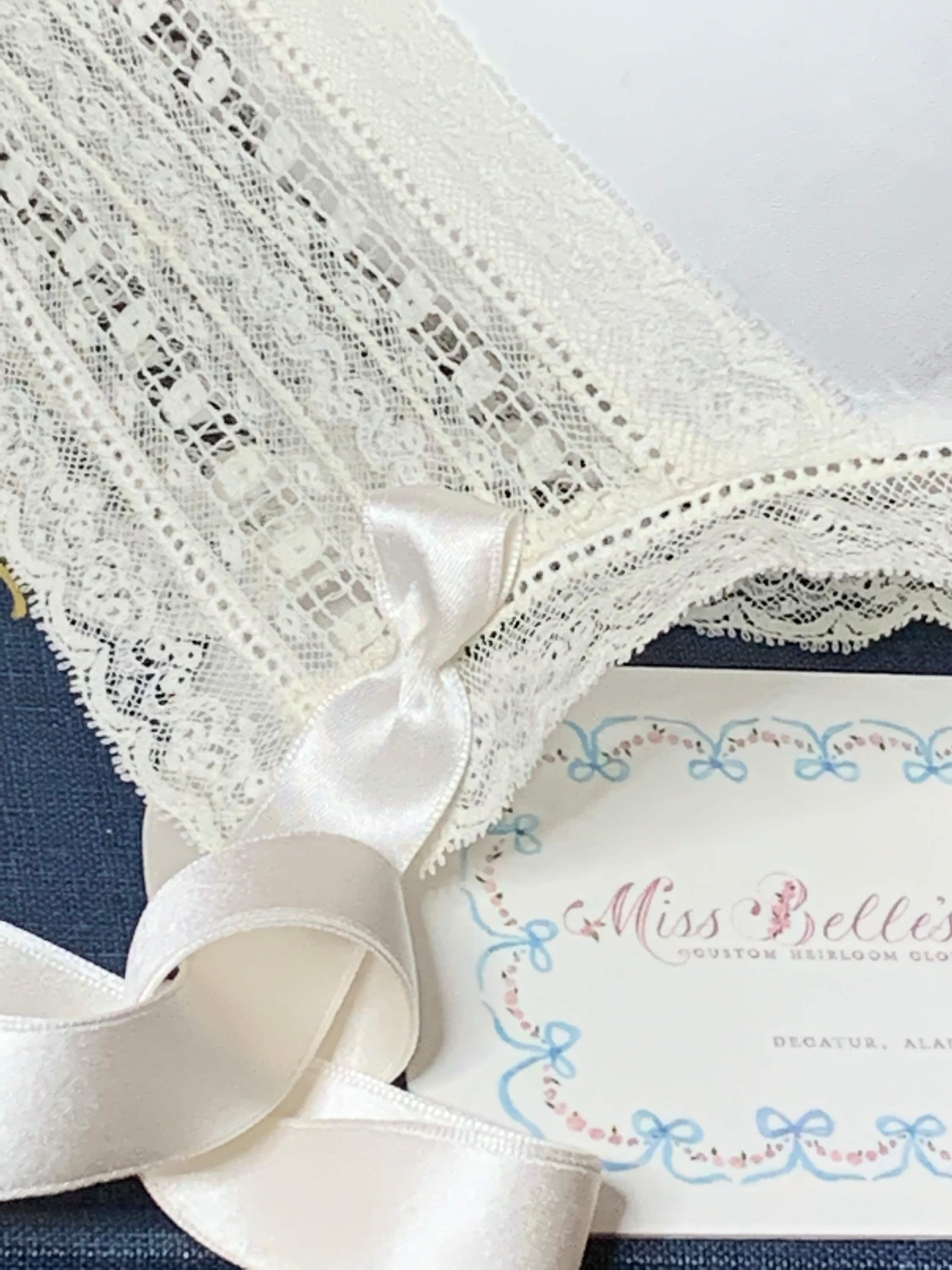 FHS Boy's Christening or Dedication Cap With Lace Band and Lace Crown ...