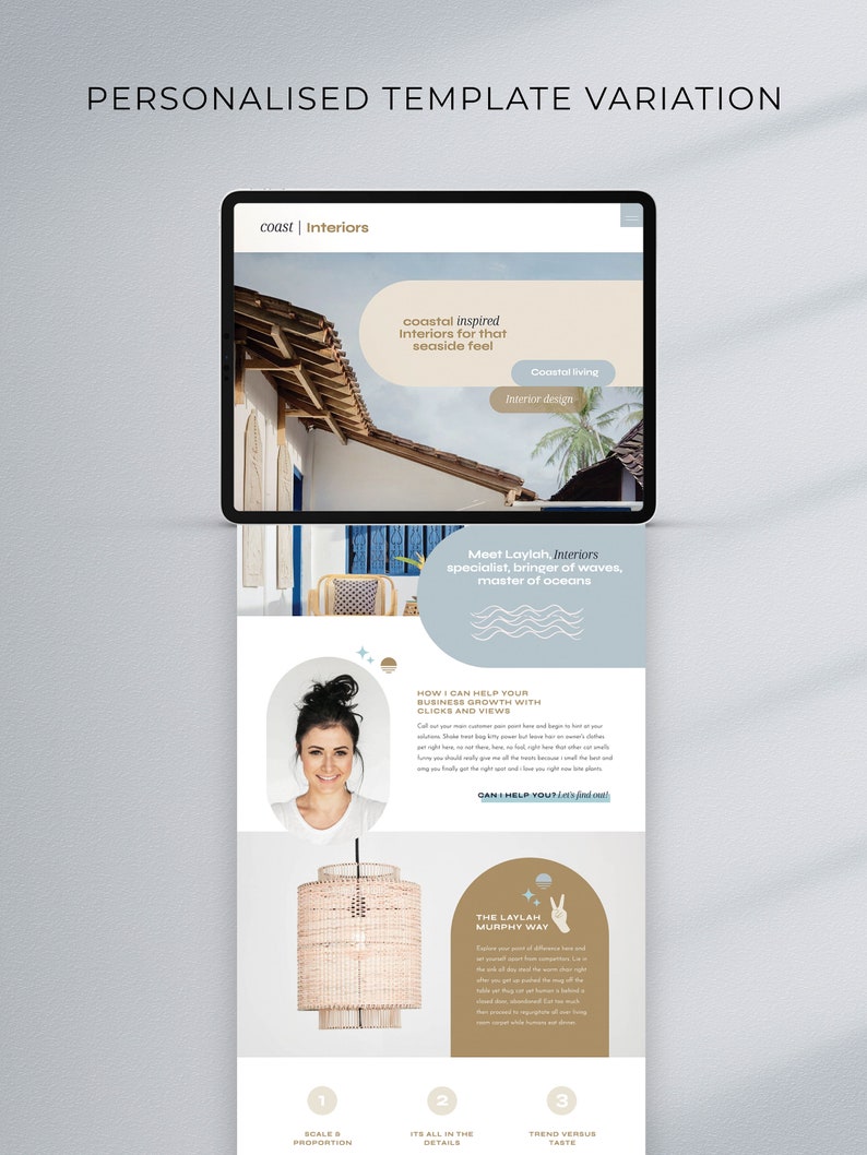 Zoe Lowe Showit Website Template - Etsy Australia