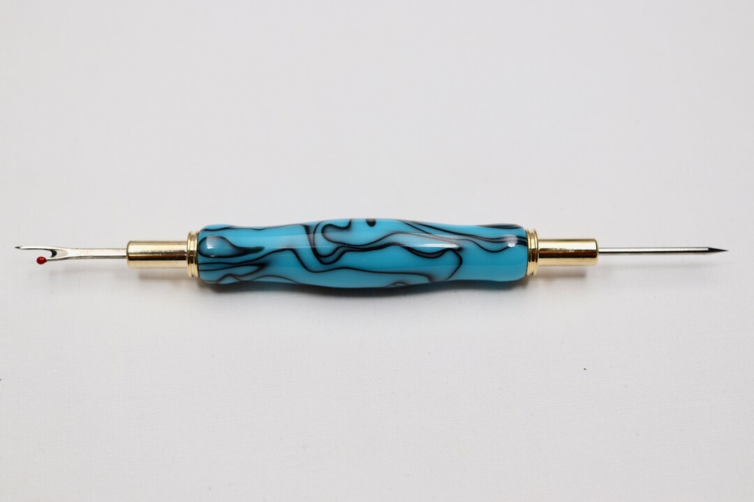 Seam Ripper & Stiletto in Gold (turquoise) - Etsy