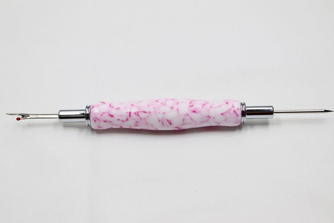 Seam Ripper & Stiletto in Chrome (pink Pebble) - Etsy